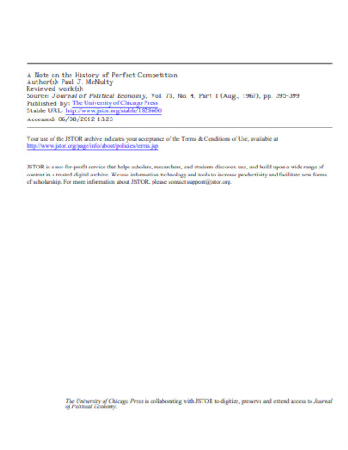 31+ Example of a Perfect Competition - PDF | Examples