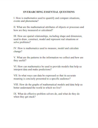 28+ Essential Questions - Examples, PDF, DOCS | Examples