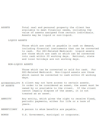 25+ Liquid Assets Examples in PDF | Examples