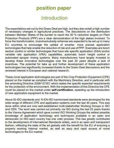 29+ Position Paper Examples in PDF | Examples