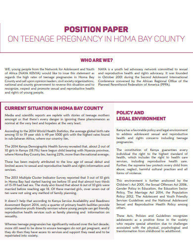 29+ Position Paper Examples in PDF | Examples