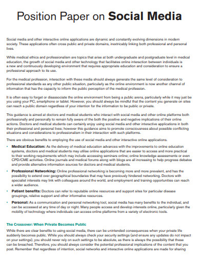 29+ Position Paper Examples in PDF | Examples