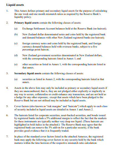 25+ Liquid Assets Examples in PDF | Examples