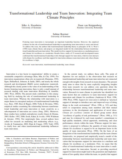 29+ Transformational Leadership Examples in PDF | Examples