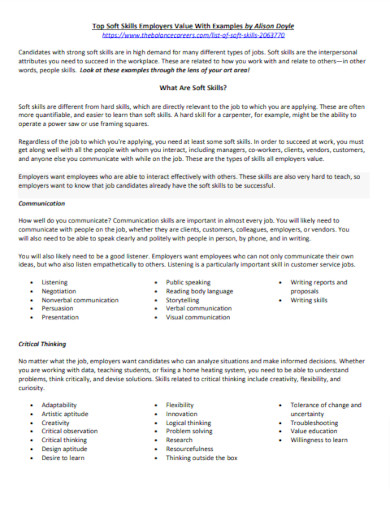 33+ Job Skills Examples - PDF, DOCS | Examples