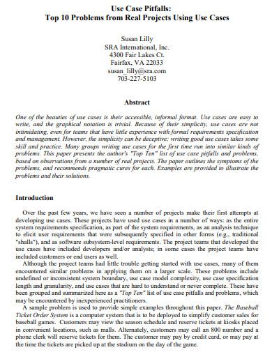 Use Case - 30+ Examples, Google Docs, Apple Pages, Word, PDF