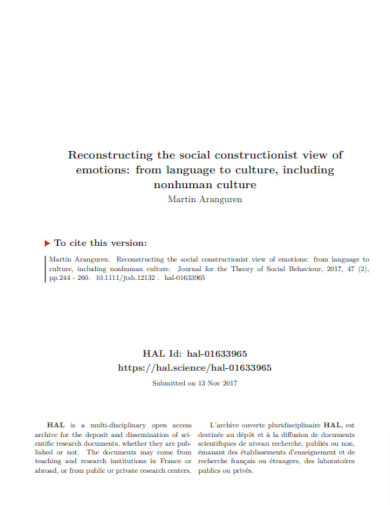 37+ Example of a Social Construct - PDF, Docs | Examples
