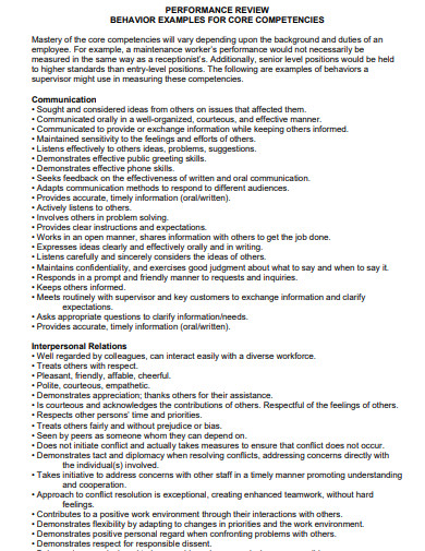 25+ Manager Performance Review Examples in Google Docs, Apple Pages ...