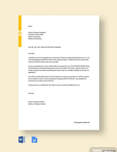 29+ Job Reference Examples in Outlook, Google Docs, Word, Apple Pages ...