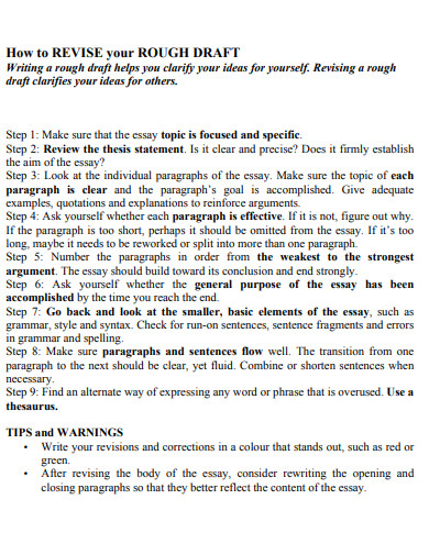 29+ Rough Draft Examples in Google Docs, Word Apple, Pages, PDF | Examples