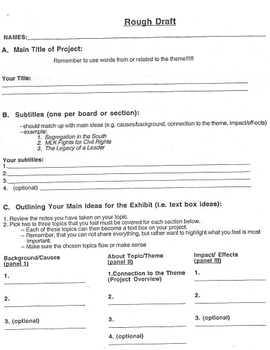 29+ Rough Draft Examples in Google Docs, Word Apple, Pages, PDF | Examples