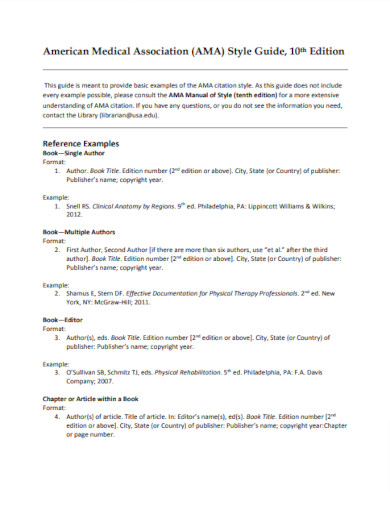 34+ AMA Citation Format - Example, PDF | Examples