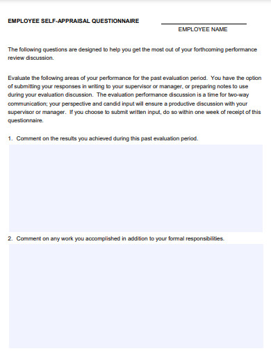 29+ Self-Appraisal Examples in Google Docs, Word, PDF, Apple Pages ...