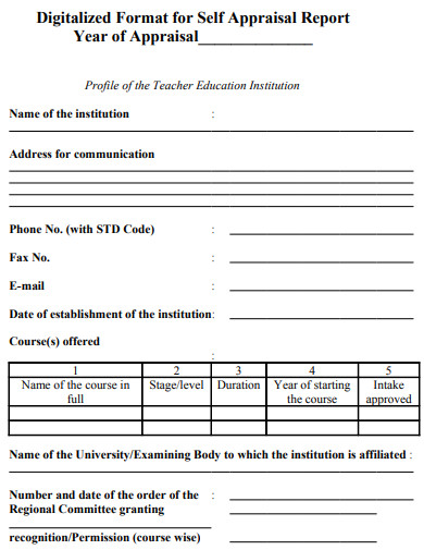 29+ Self-Appraisal Examples in Google Docs, Word, PDF, Apple Pages ...