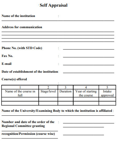 29+ Self-Appraisal Examples in Google Docs, Word, PDF, Apple Pages ...