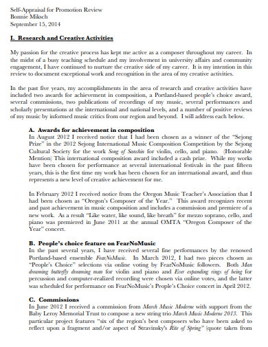 29+ Self-Appraisal Examples in Google Docs, Word, PDF, Apple Pages ...