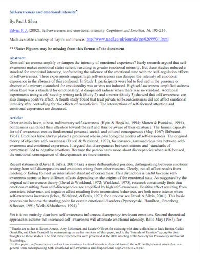 32+ Self Awareness Examples - PDF, DOCS | Examples