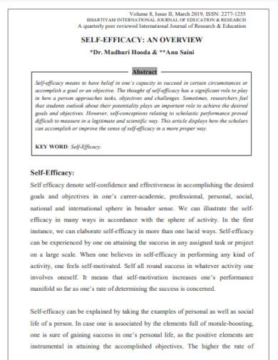 35+ Self-Efficacy Examples - PDF, DOCS | Examples