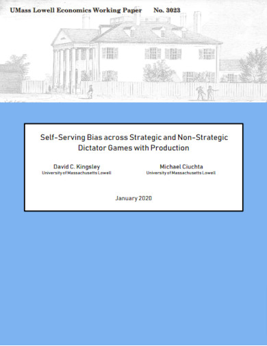 23 Self Serving Bias Example Pdf Docs Examples