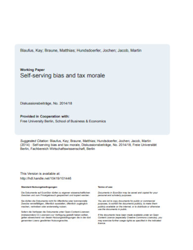 23 Self Serving Bias Example Pdf Docs Examples