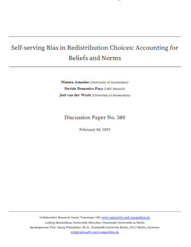 23 Self Serving Bias Example Pdf Docs Examples