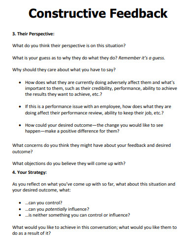 30+ Constructive Feedback Examples in PDF | Examples
