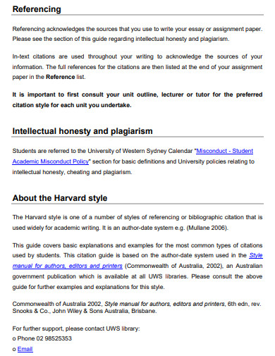 29+ Harvard Reference Style Examples in PDF | Examples