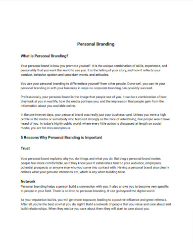 33+ Personal Brand - Examples, PDF, DOCS | Examples