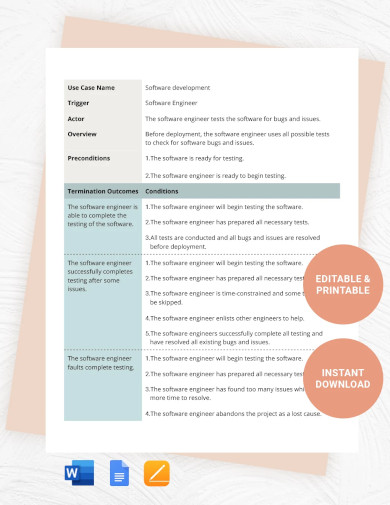 Use Case - 30+ Examples, Google Docs, Apple Pages, Word, PDF