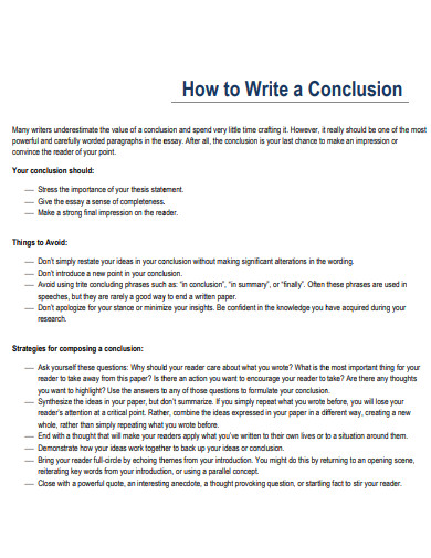 29+ Research Paper Conclusion Examples in Google Docs, PDF, Word, Apple ...