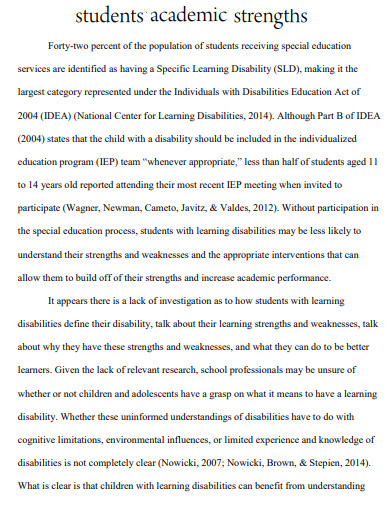 29+ Academic Strengths Examples in Google Docs, Illustrator, Word ...