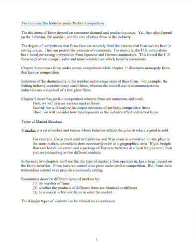 31+ Example of a Perfect Competition - PDF | Examples