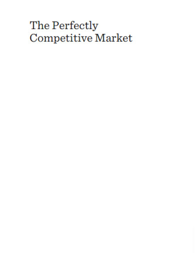 31+ Example of a Perfect Competition - PDF | Examples