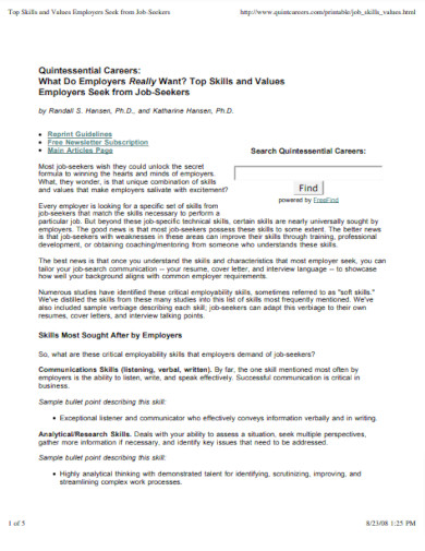 33+ Job Skills Examples - PDF, DOCS | Examples