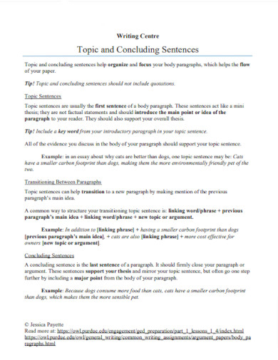 Concluding Sentence - 40+ Examples, How to, Types, Pdf
