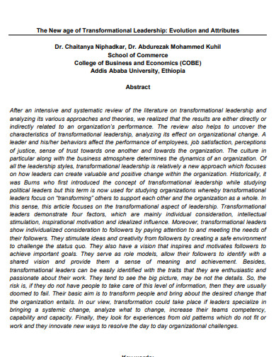 29+ Transformational Leadership Examples in PDF | Examples