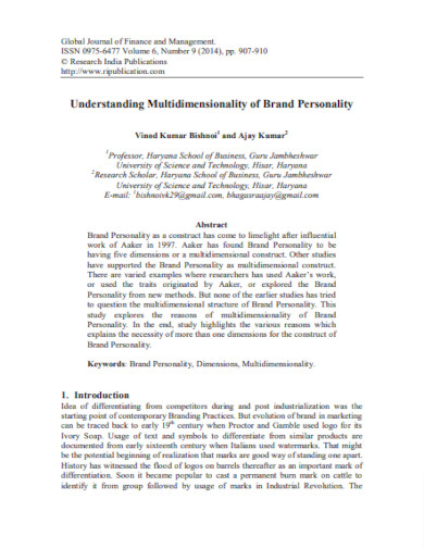 35+ Brand Personality Examples - PDF, DOCS | Examples