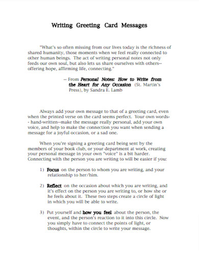 31+ Example for Greeting - Word, Outlook, Apple Pages, PSD, Publisher ...