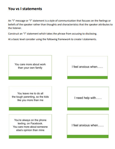 30+ I Statements Examples in PDF | Examples