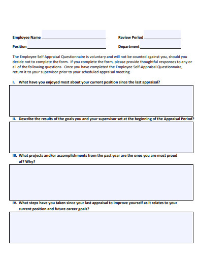 29+ Self-Appraisal Examples in Google Docs, Word, PDF, Apple Pages ...