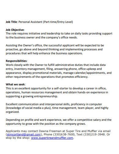 26+ Job Objective Example in Word | Apple Pages | PDF | PSD | Publisher ...