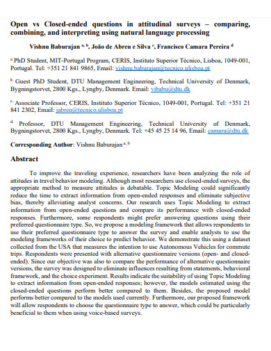 14+ Close Ended Question Examples in PDF | Examples