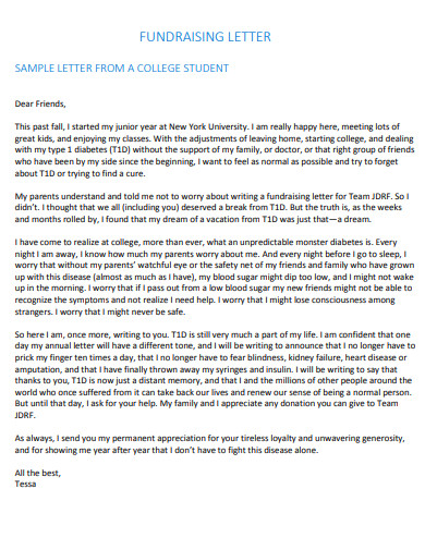 29+ Fundraising Campaign Letter Examples in Google Docs, Word, Outlook ...