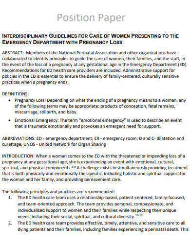 29+ Position Paper Examples in PDF | Examples