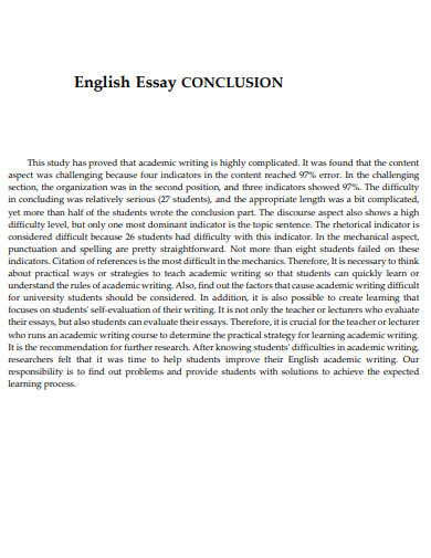 29+ Essay Conclusion Examples in PDF | Examples