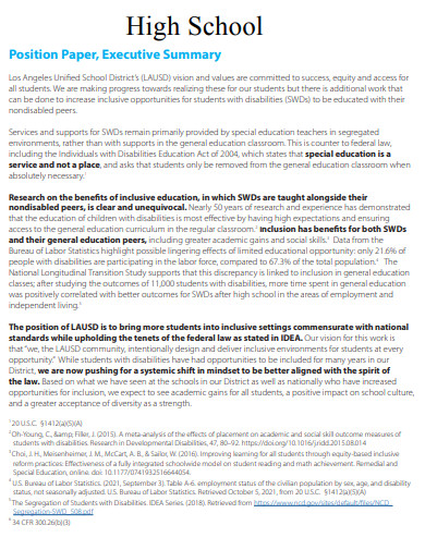 29+ Position Paper Examples in PDF | Examples