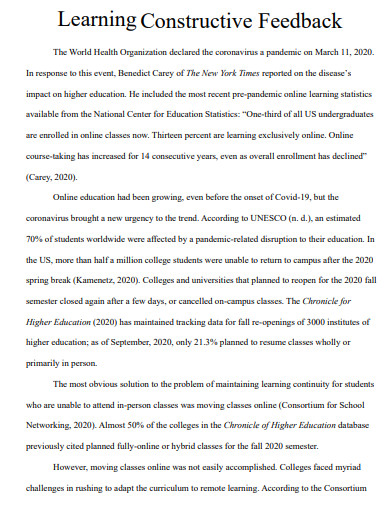 30+ Constructive Feedback Examples in PDF | Examples