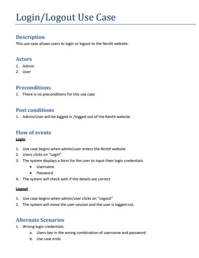 Use Case - 30+ Examples, Google Docs, Apple Pages, Word, PDF