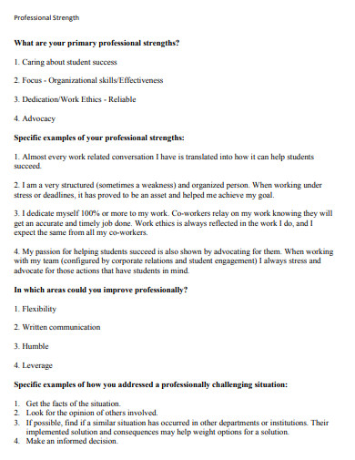 29+ Personal Strengths Examples in Google Docs, Word, Apple Pages, PDF ...