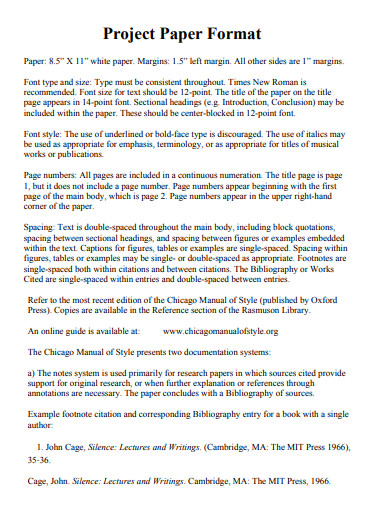 30+ Paper Format Examples in PDF, DOCS | Examples